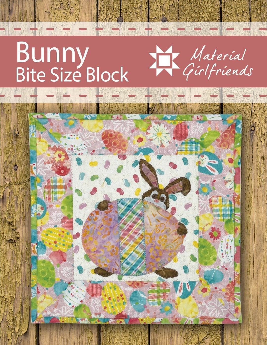 Digital Download Bunny Bite Size Pattern / Appliqué / Mini Quilt/ 12 ...