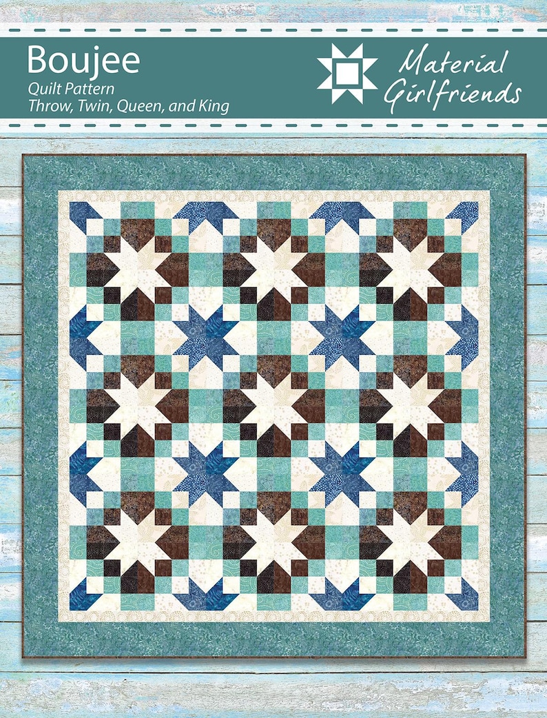 Digital Download Boujee Quilt Pattern by Material Girlfriends, Multiple ...