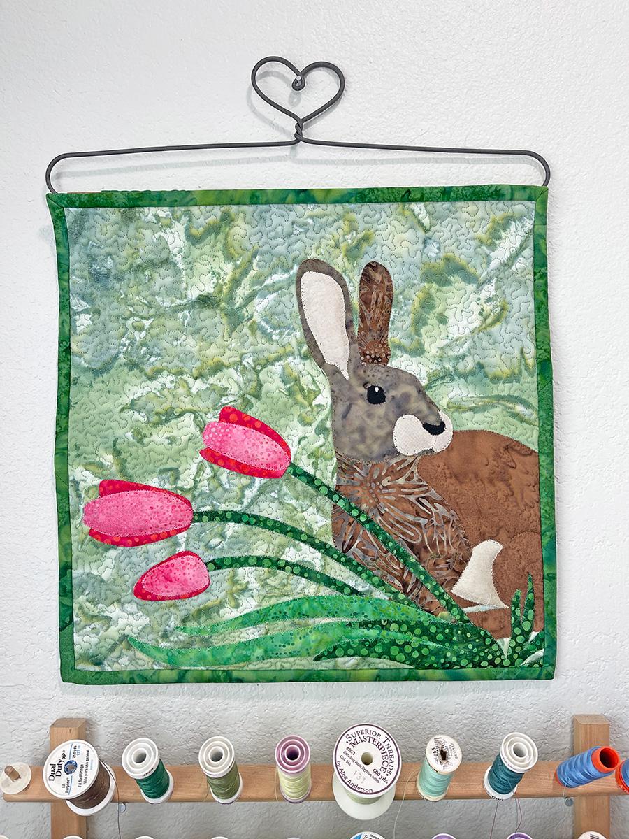 Digital Download Spring Rabbit Mini-quilt Pattern by Material ...
