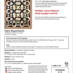 Digital Download Bundles and Bows Quilt Pattern by Material Girlfriends ...