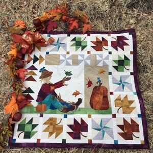 Digital Download Autumn Breeze Quilt Pattern, Appliqué and Pieced ...