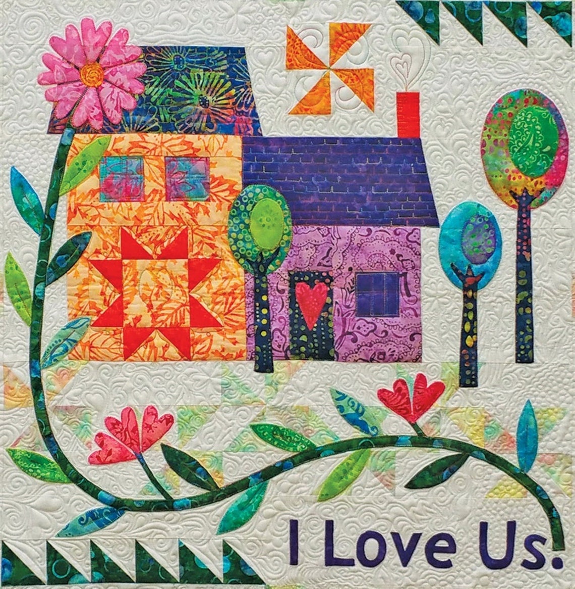 I Love Us Quilt Pattern: Center Block Digital Download - Etsy