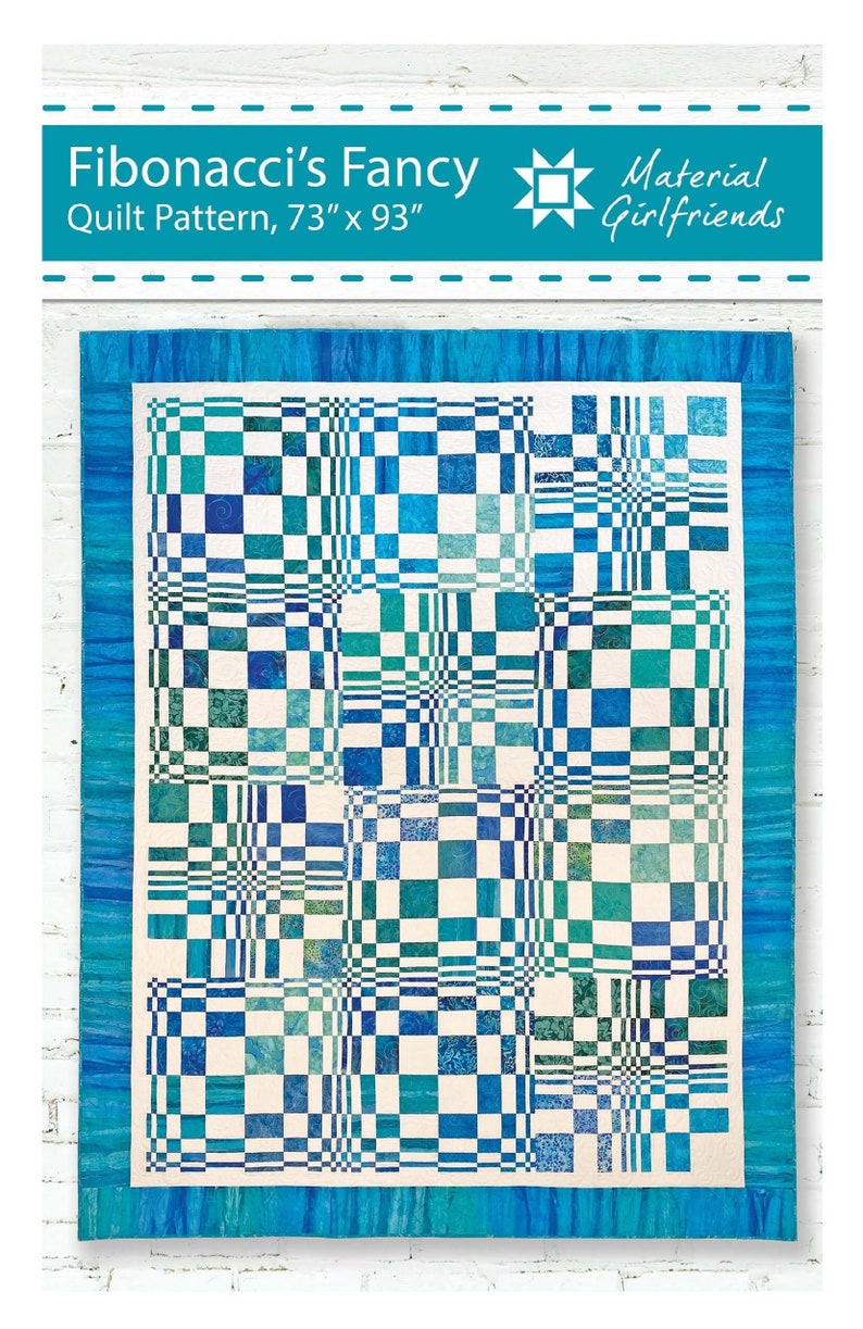 Fibonacci's Fancy Quilt Pattern: Modern Strip Piecing (digital Download ...