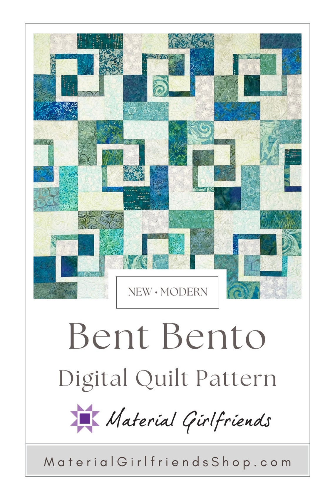 Digital Download Bent Bento Quilt Pattern /modern Easy and - Etsy