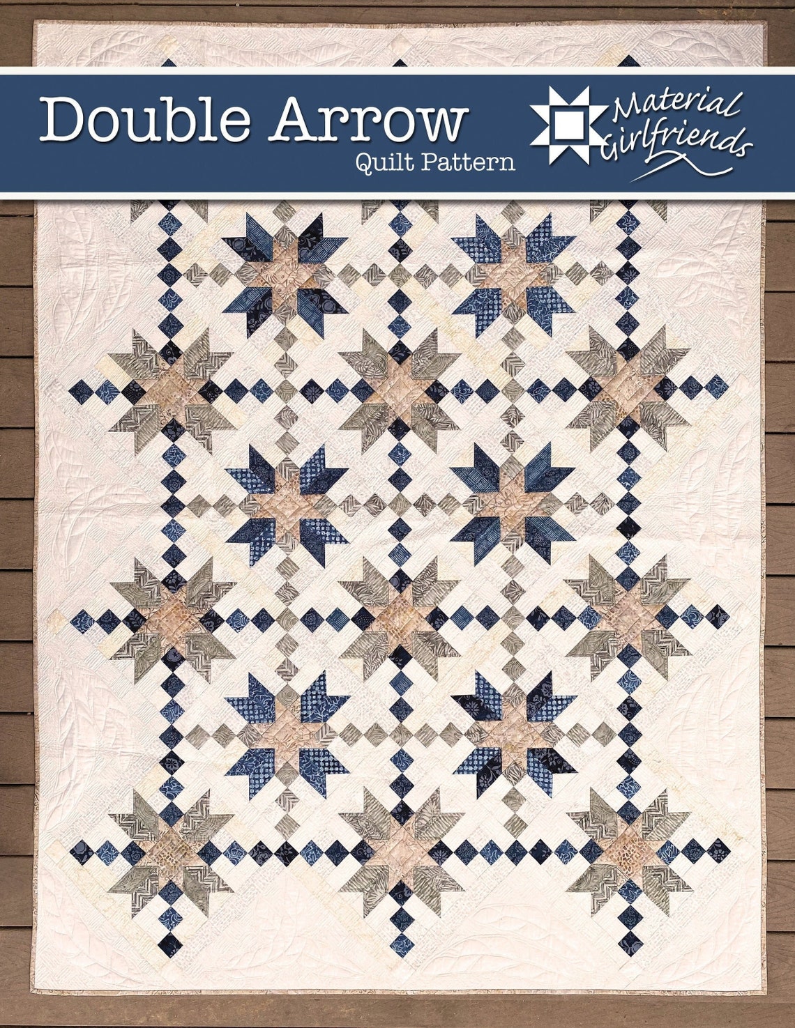 Digital Download Double Arrow Quilt Pattern by Material - Etsy