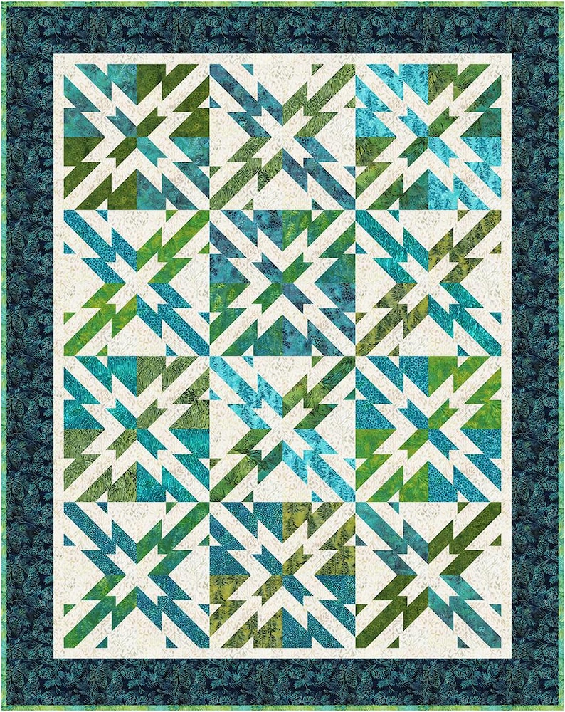 Digital Download Stellar Magic Quilt Pattern by Material Girlfriends ...