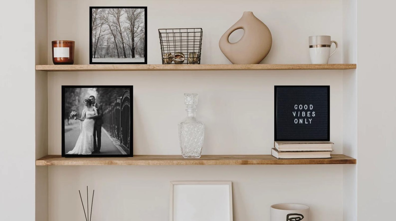 Personalized Virtual Zoom Background, Home Office With 3 Photos Print ...