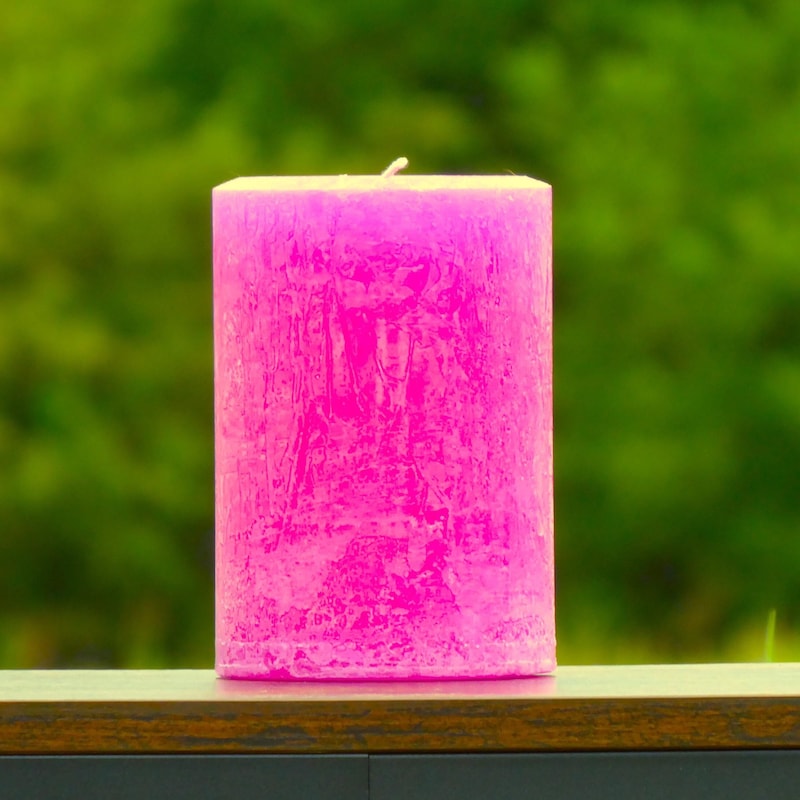 Pink Candle - Etsy