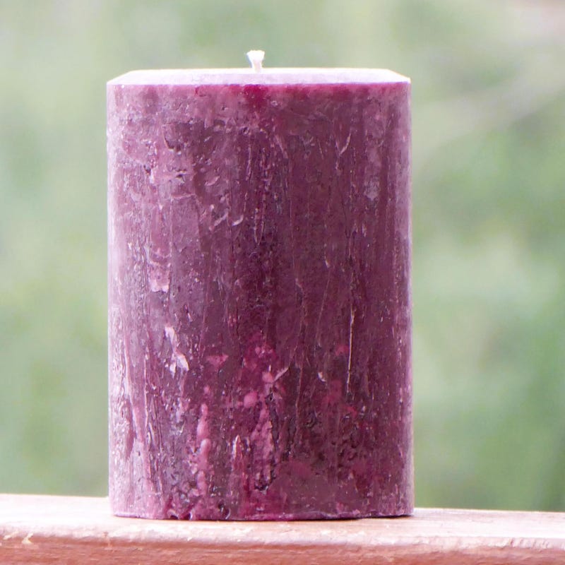 Purple Candle - Etsy