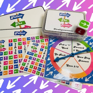 Follow the Arrows FULL Savings Challenge Game Set | PHYSICAL PRODUCT - Etsy