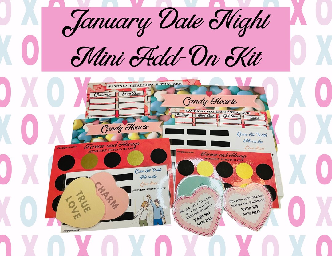 January Date Night Mini Add-on Savings Challenge Kit PHYSICAL PRODUCTS ...
