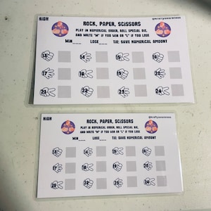 Laminated Rock, Paper, Scissors Savings Challenge | PHYSICAL PRODUCT ...