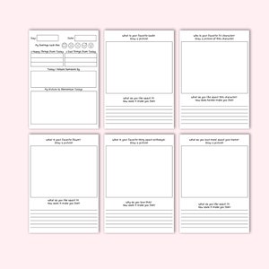 30 Day Guided Journal for Kids, My Wild Animals Journal, Coloring Self ...