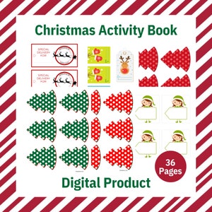 Christmas Printable Pack, Activity and Coloring Pages, Print at Home ...