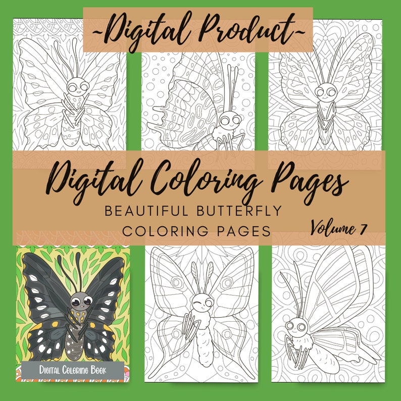 Digital Coloring Pages for Good-notes, Procreate, Notability, Xodo, and ...