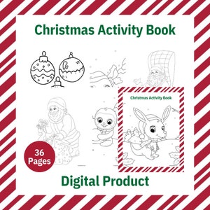 Christmas Printable Pack, Activity and Coloring Pages, Print at Home ...