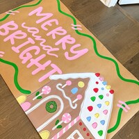 Gingerbread House Banner, Christmas Banner, Gingerbread House Decor ...