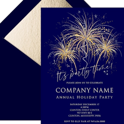 Editable Annual Company Party Invitation Corporate Invitation - Etsy