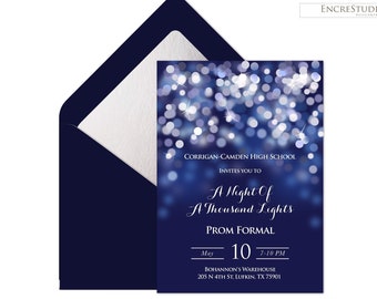 Editable Prom Invitation Template High School Formal | Etsy