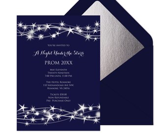 Editable Prom Invitation Template High School Formal | Etsy