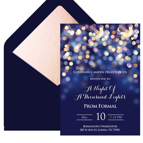 Editable Senior Prom Invitation and Ticket Templates Starry - Etsy