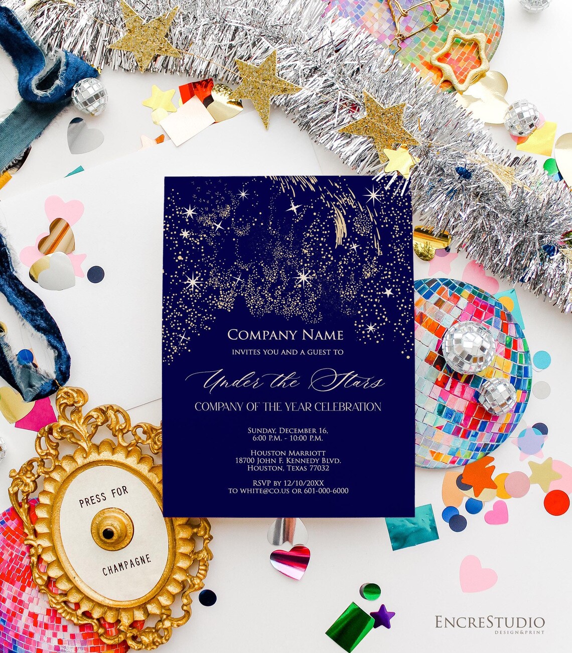 Corporate Party Invitation - Company of the Year Celebration Editable ...