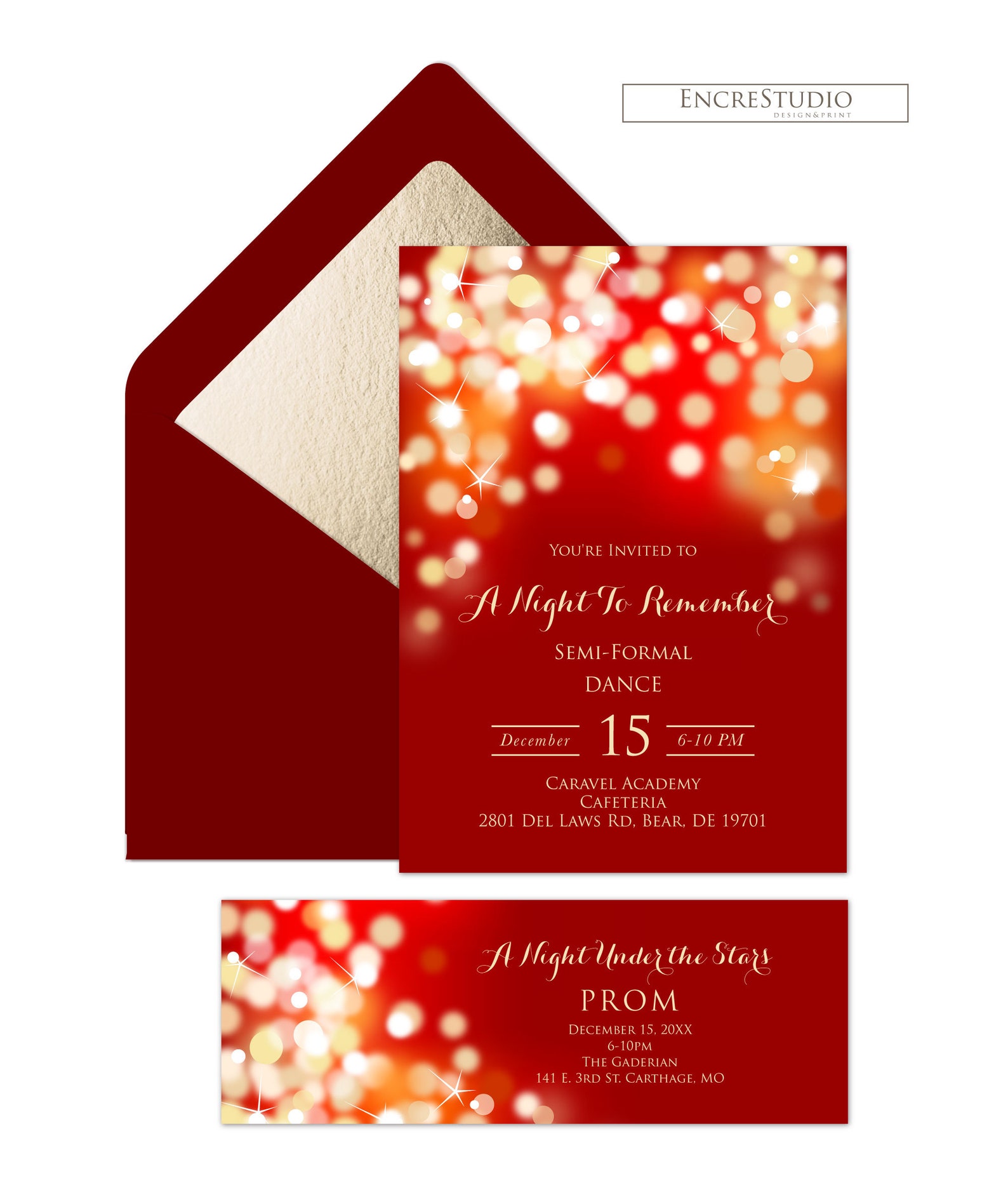 Editable Senior Prom Invitation and Ticket Templates Red and - Etsy
