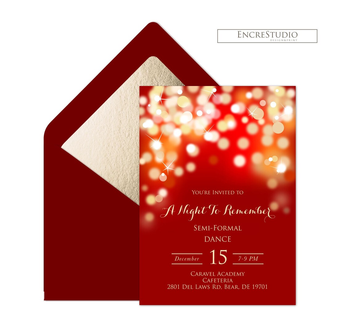 Editable Senior Prom Invitation and Ticket Templates Red and - Etsy