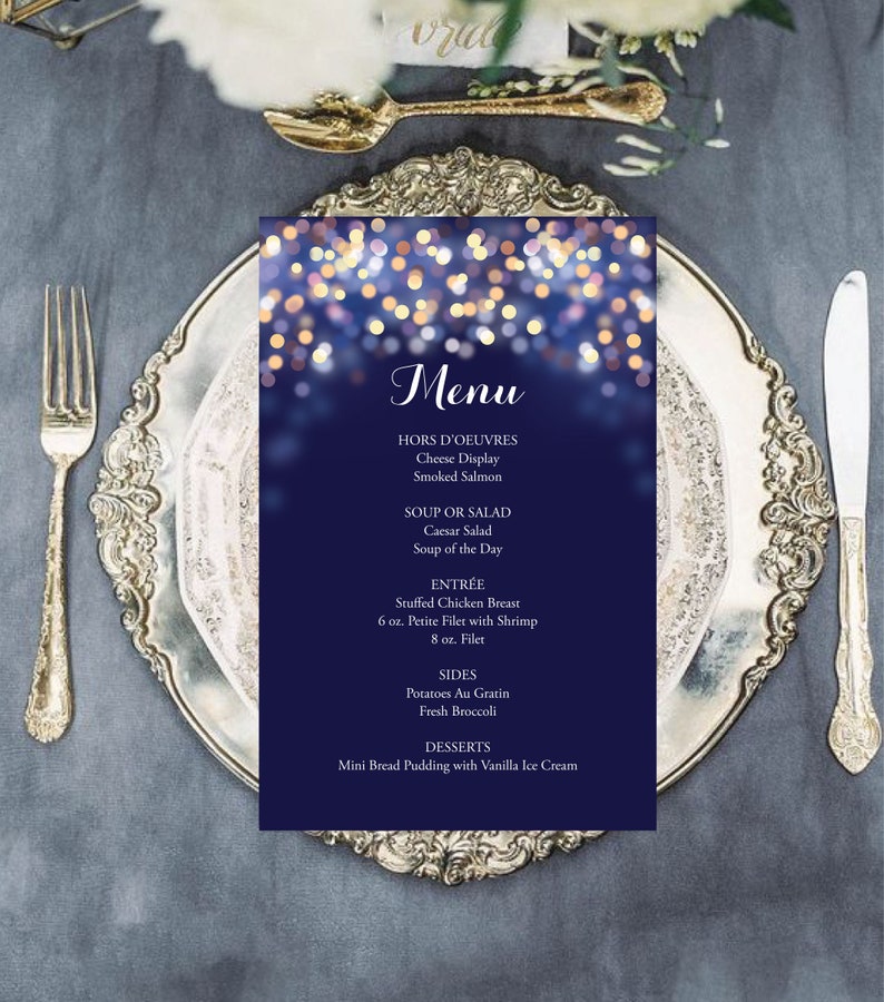 Editable Invitation Menu Table Numbers and Seating Chart | Etsy