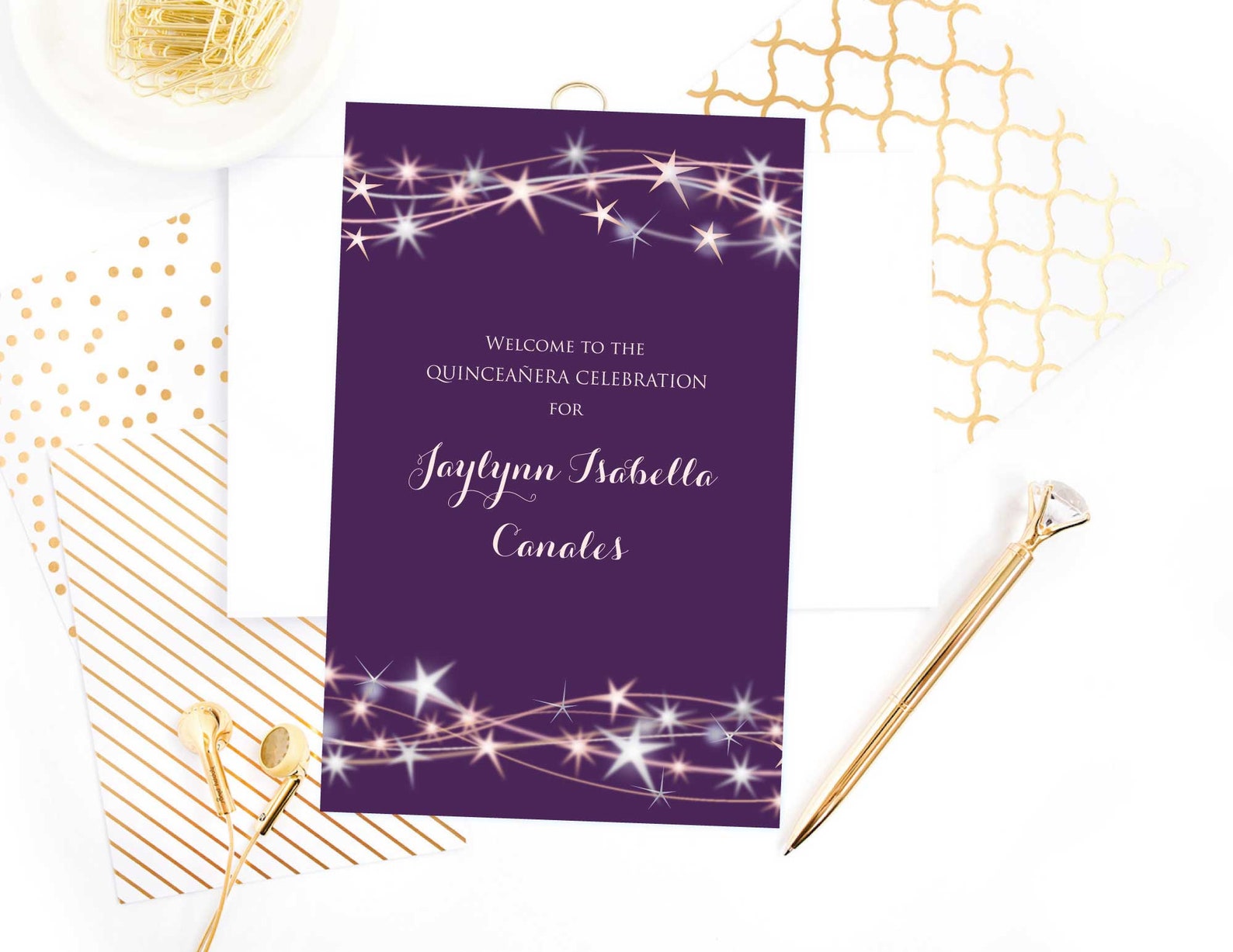 Editable Quinceanera Program Template Sweet Sixteen Birthday - Etsy