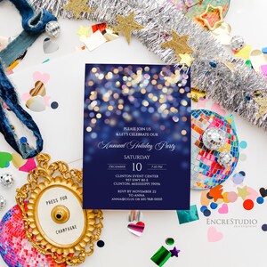 Editable Company Party Invitation Template, Anniversary Poster, Welcome ...