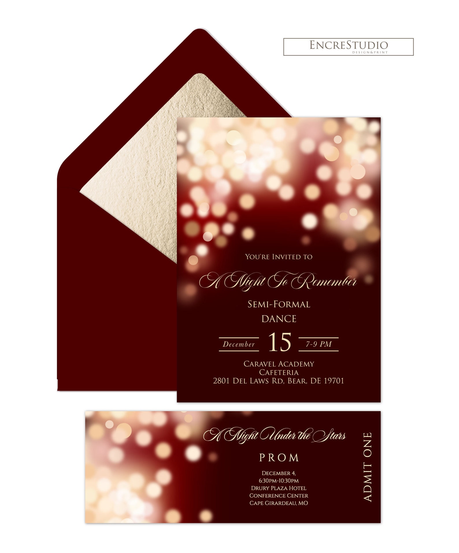 Editable Senior Prom Invitation and Ticket Templates Red and - Etsy