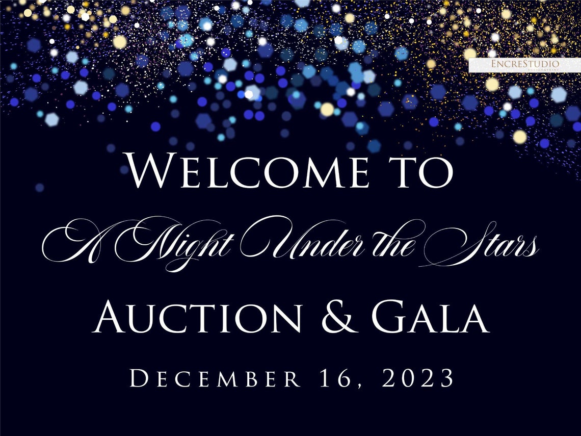 Editable Auction and Gala Welcome Sign Template Annual - Etsy UK