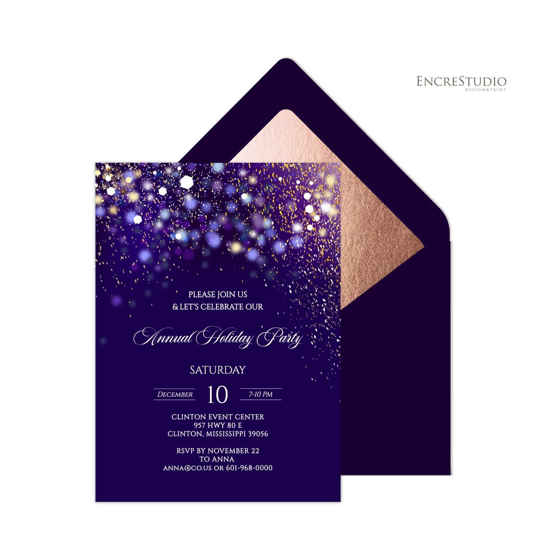 Editable Company Party Invitation Template - Annual Party Invitation ...