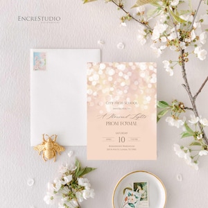 Editable Prom Invitation Template, High School Formal Invitation and ...