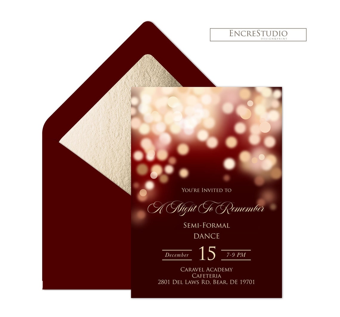 Editable Senior Prom Invitation and Ticket Templates Red and - Etsy
