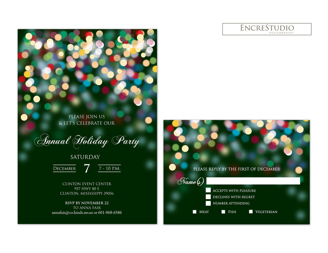 Editable Annual Company Party Invitation Corporate Invitation - Etsy