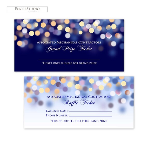 Editable Raffle Ticket Template Grand Prize Ticket Annual | Etsy