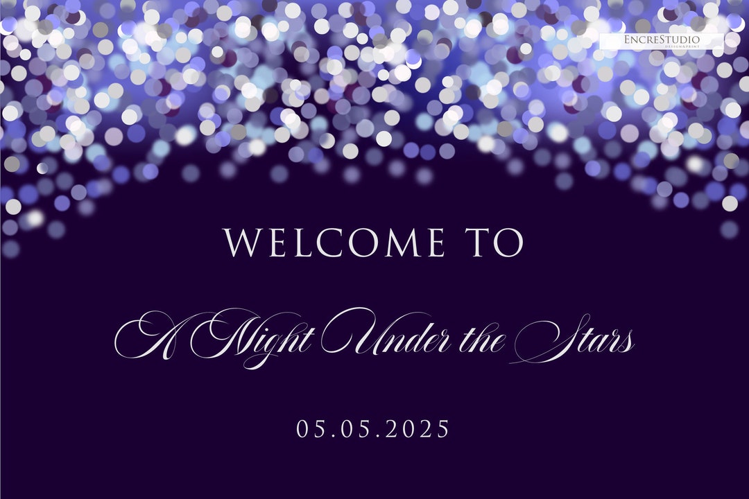 School Prom Welcome Sign and Poster in Purple, Lavender and Silver - Etsy