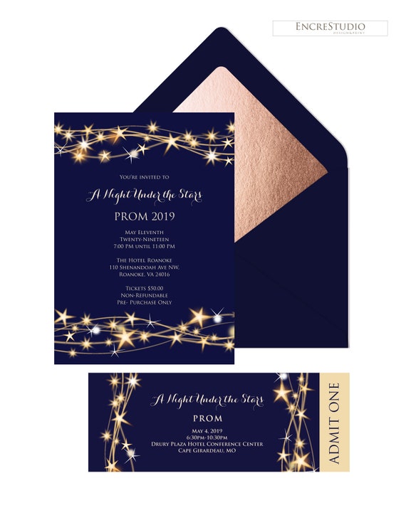 Prom Ticket Designs