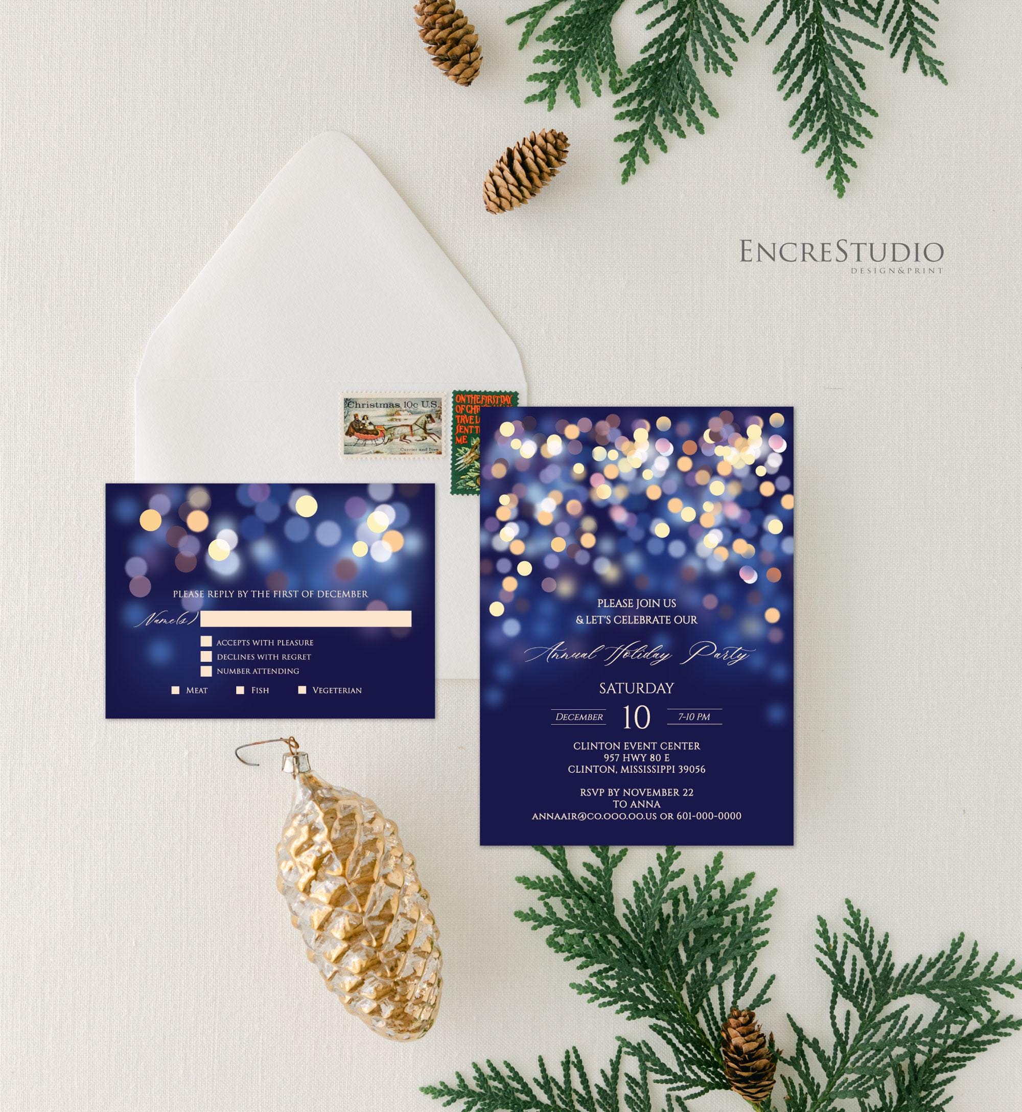 Editable Annual Company Party Invitation, Corporate Invitation Template ...