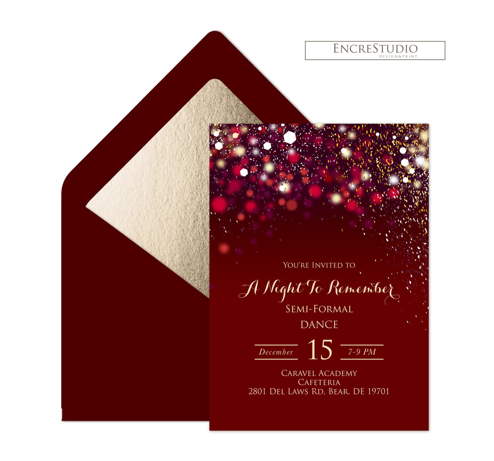 Editable Gold and Red Prom Invitation and Ticket Red Carpet - Etsy