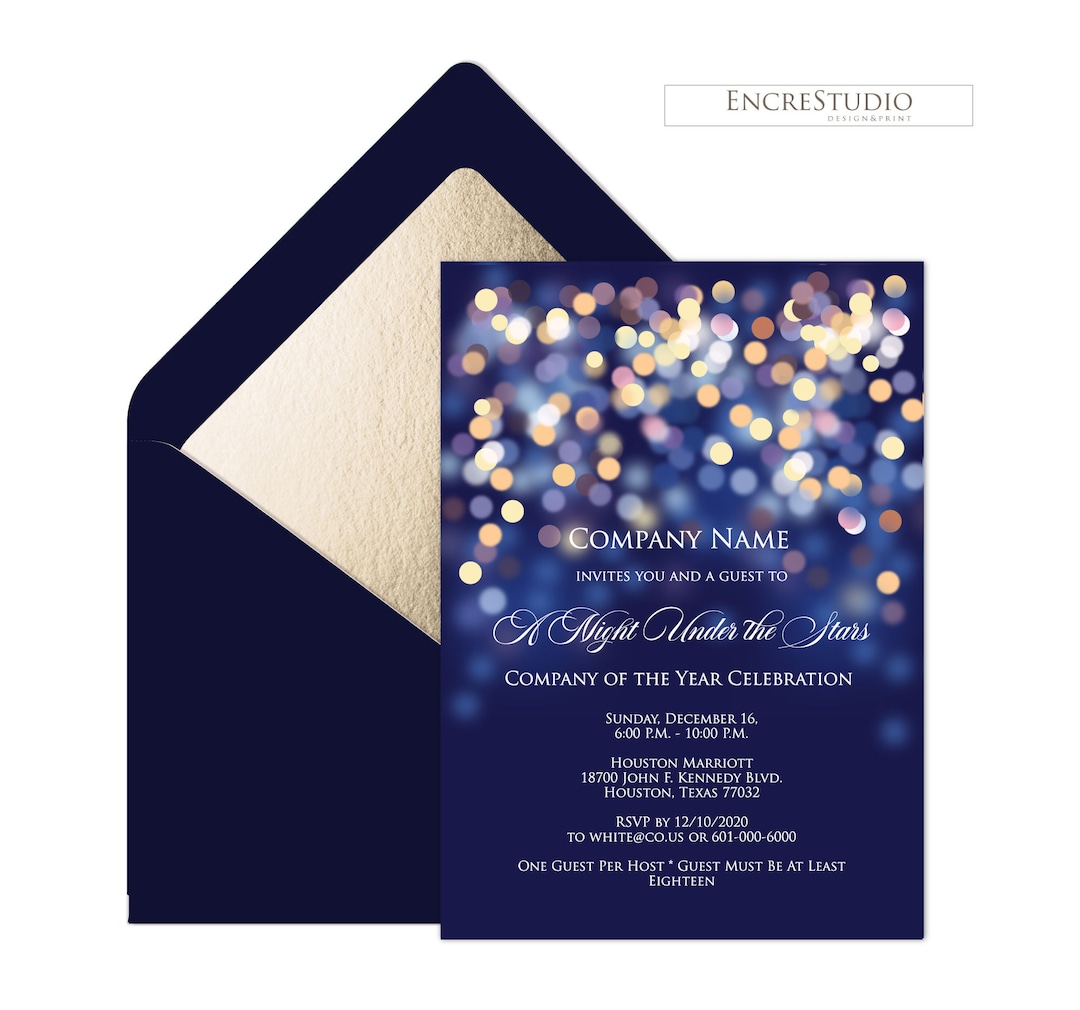 Editable Company Party Invitation Template, Anniversary Poster, Welcome ...