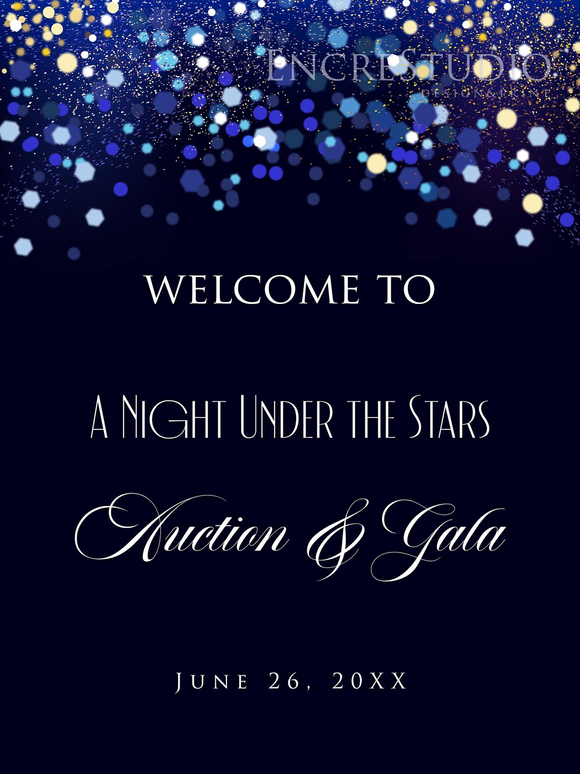 Editable Gala Welcome Sign Template: Under the Stars (digital Download ...