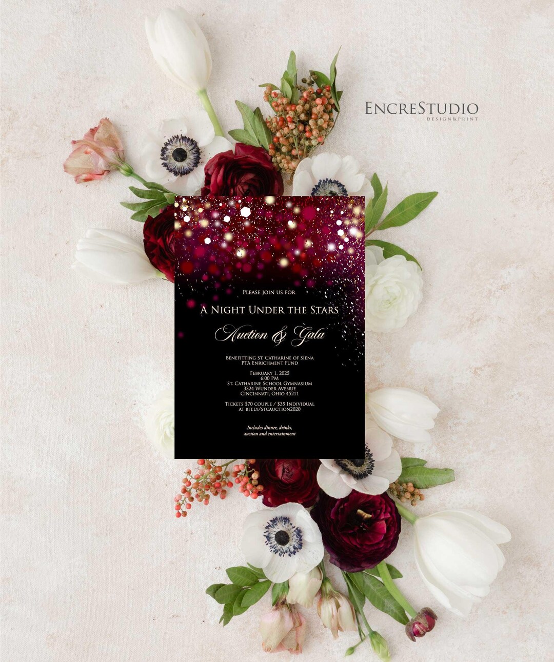 Invitation, Rsvp, Menu, Welcome Sign Editable Templates - A Night Under ...