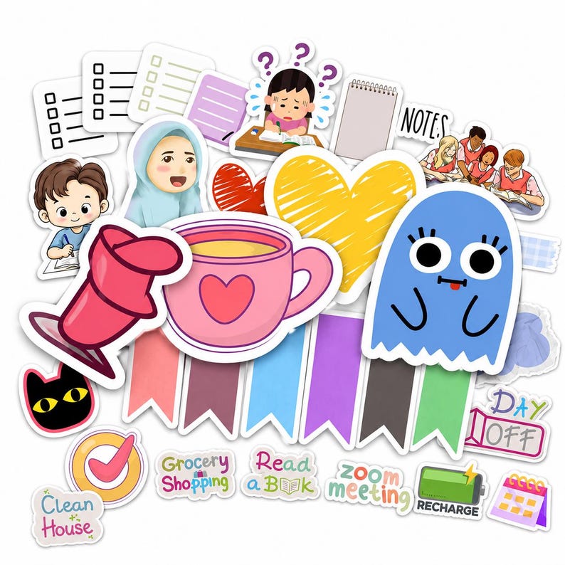 500+ Digital Planner Stickers Bundle-printable Planner Stickers PNG/PDF ...