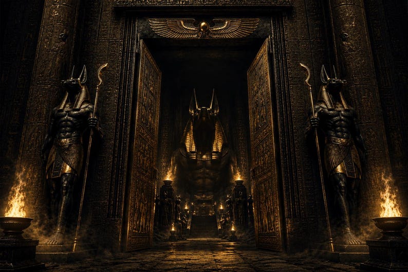 Anubis Throne Temple Series – 4K Phone Wallpapers - Etsy UK