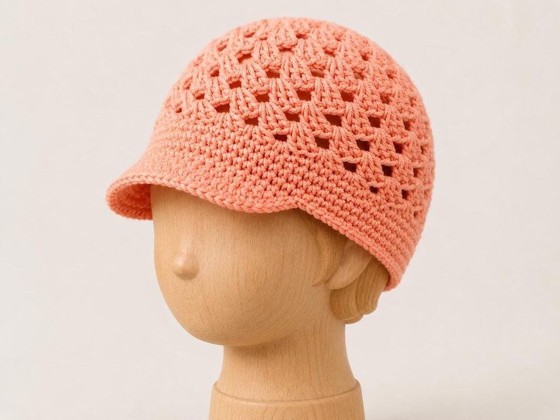 Kids Baseball Cap Crochet Pattern, Toddler Visor Hat PDF, Beginner ...