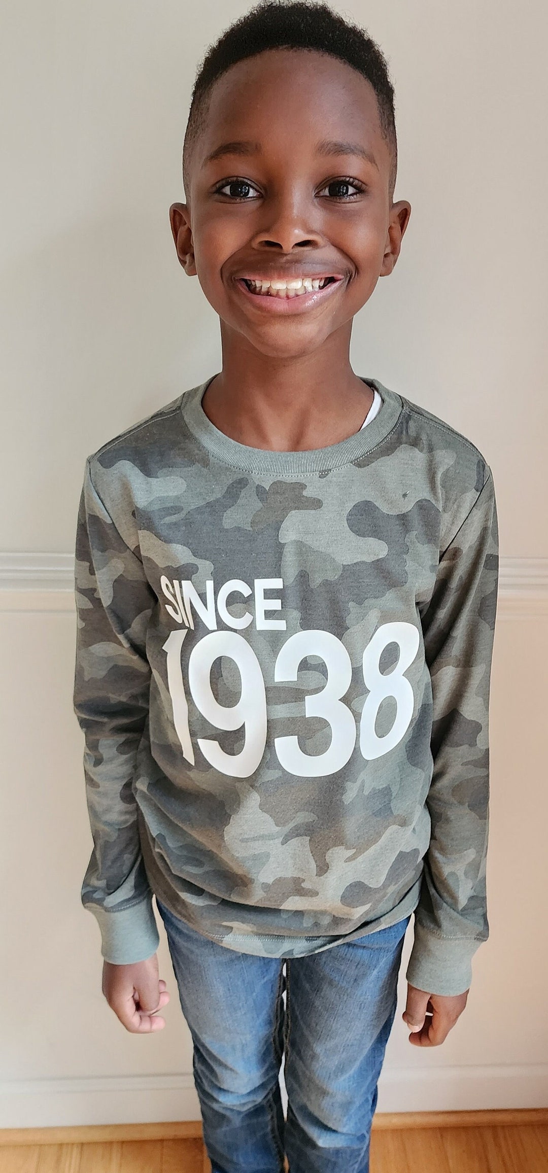 Youth Unisex Camo Big Since 1938 Design, Jack and Jill, JJOA Youth ...