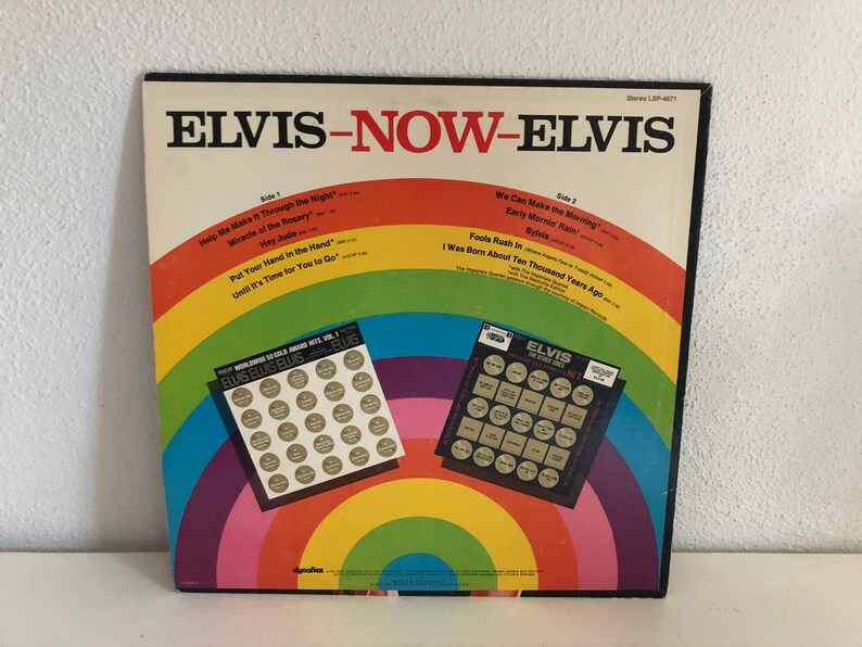 Elvis Now Rca Victor Lsp 4671 1972 Elvis Presley Vintage Vinyl Records